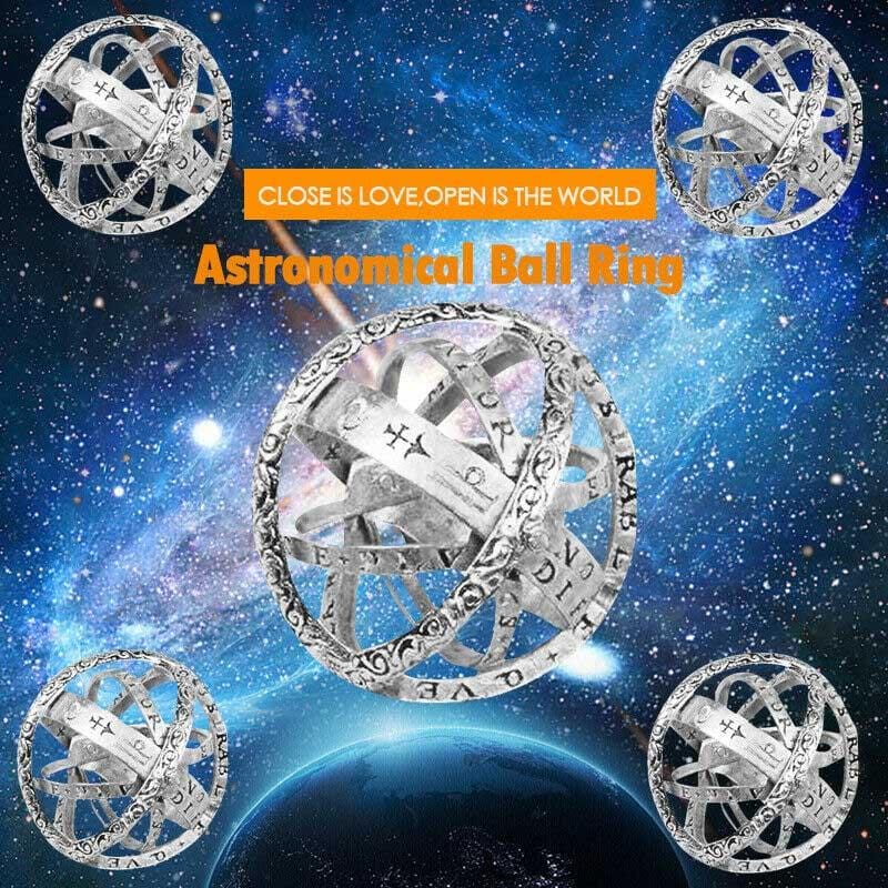 Astronomical Folding Armillary Sphere Jewelry Ring – Laxium