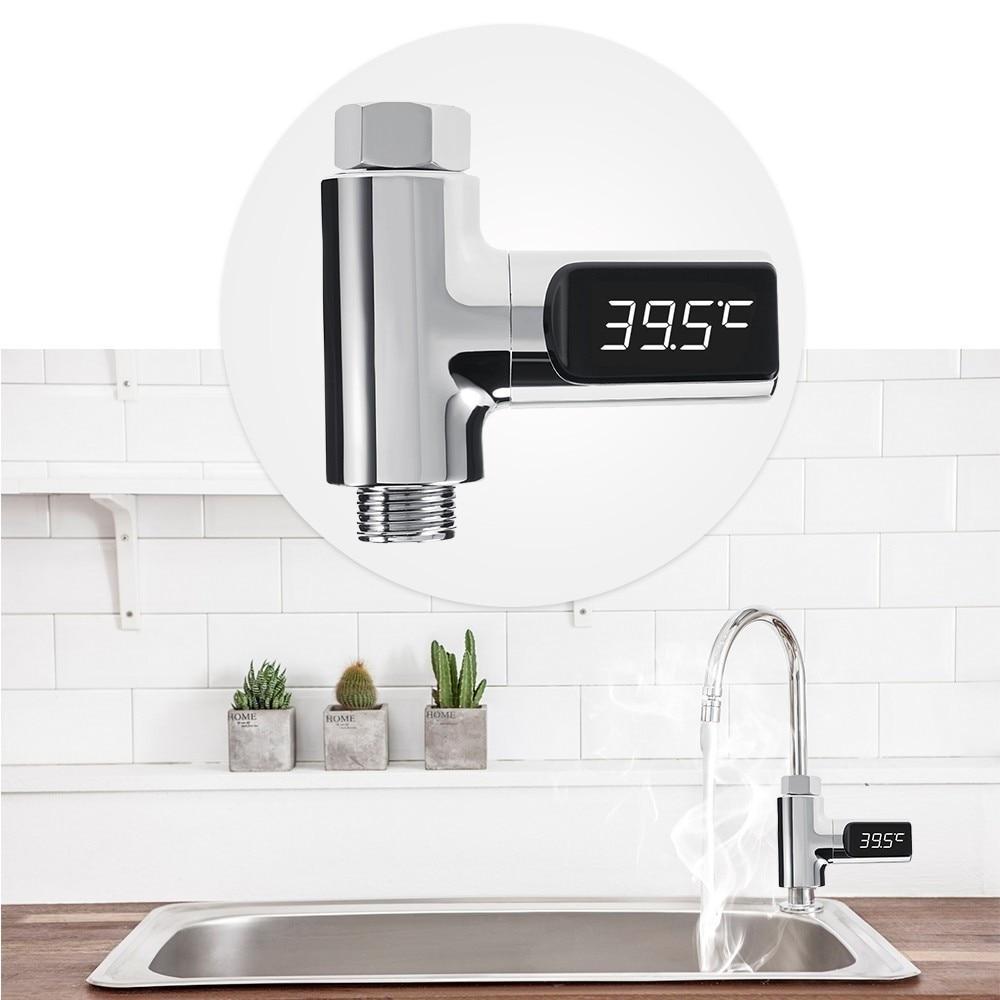 Digital Self-Powered Thermostat Shower Thermometer – Laxium